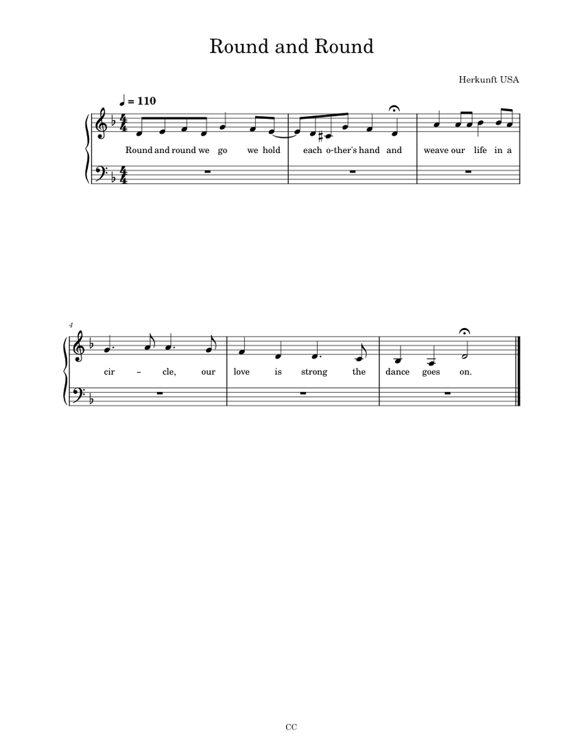Round and Round – UNKOWN Round_and_Round Sheet music for Piano (Solo ...
