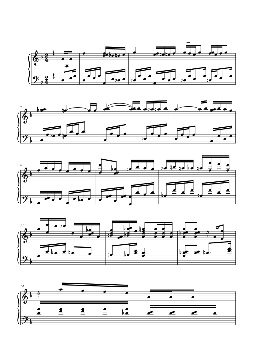 Untitled Composition – Joshua Kyan Aalampour Sheet Music for Piano (Solo) | MuseScore.com