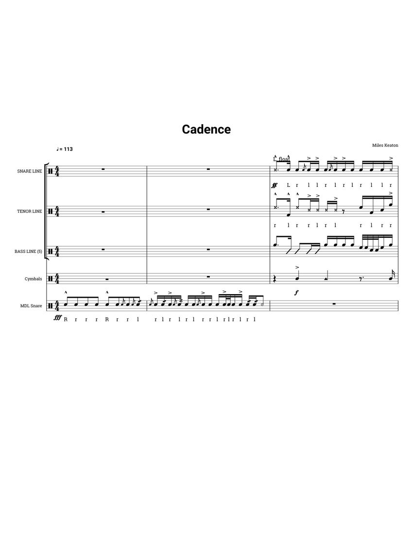 Cadence - piano tutorial
