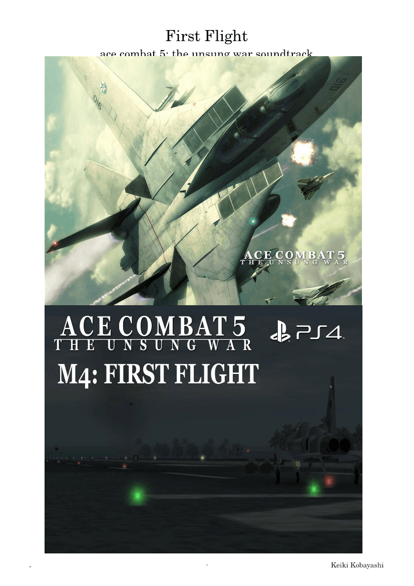 First Flight - Ace Combat 5: The Unsung War Original Soundtrack / 2020 ...