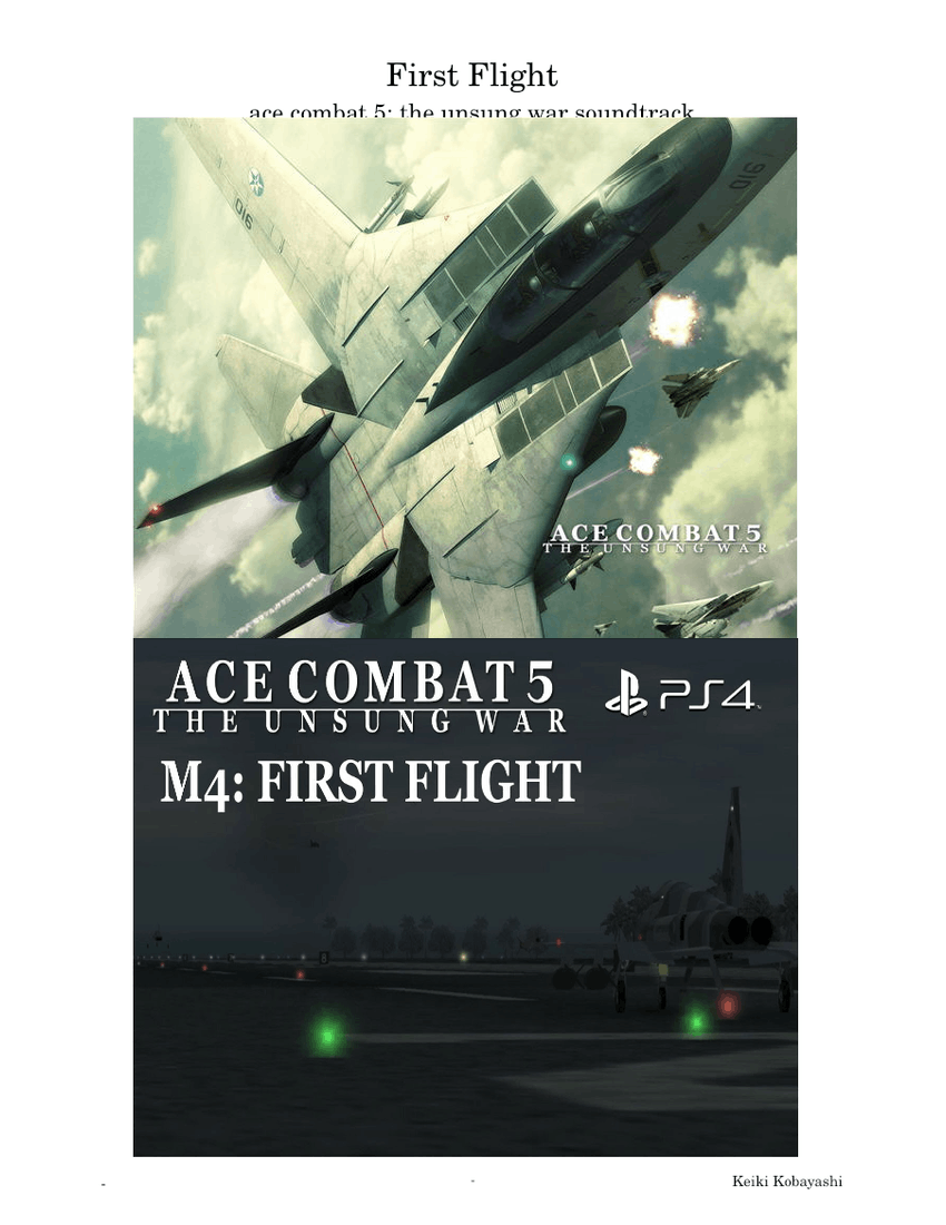 First Flight - Ace Combat 5: The Unsung War Original Soundtrack / 2020 ...