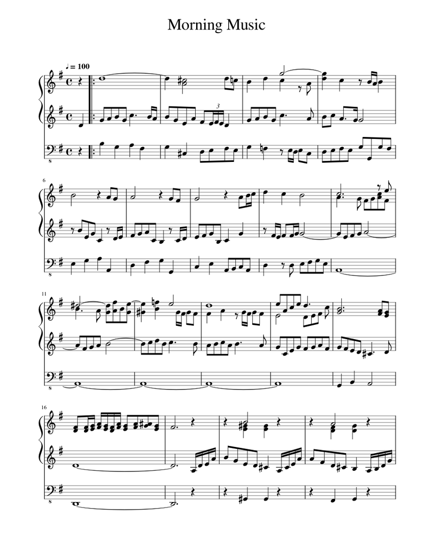 Konami Morning Music - piano tutorial