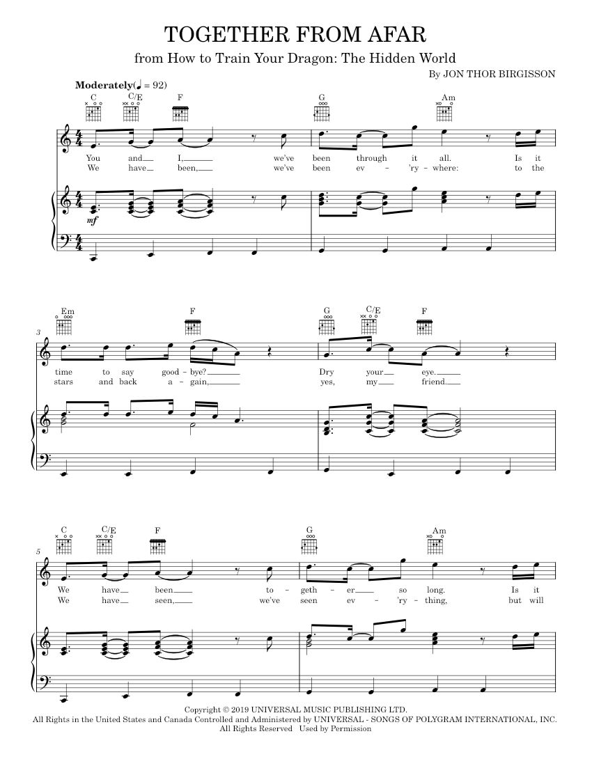 Play Official version of Together From Afar (from How to Train Your ...