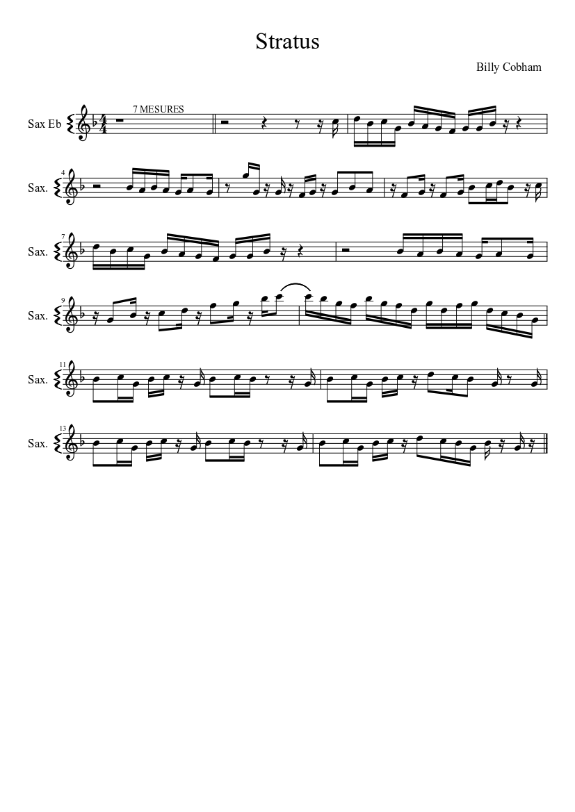stratus Sheet music for Piano (Solo) Easy | Musescore.com