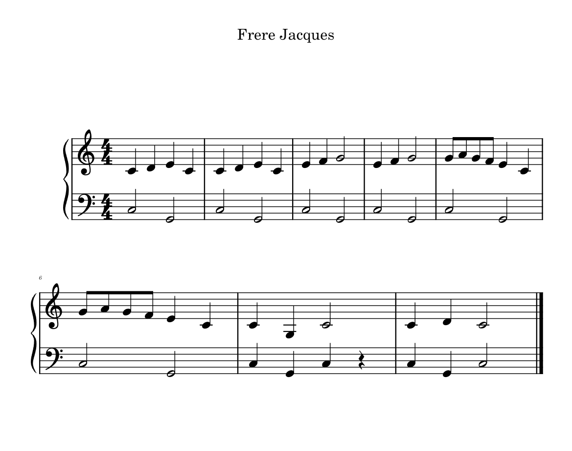 Frere jacques – Misc Traditional Frere Jacques Sheet music for Piano ...