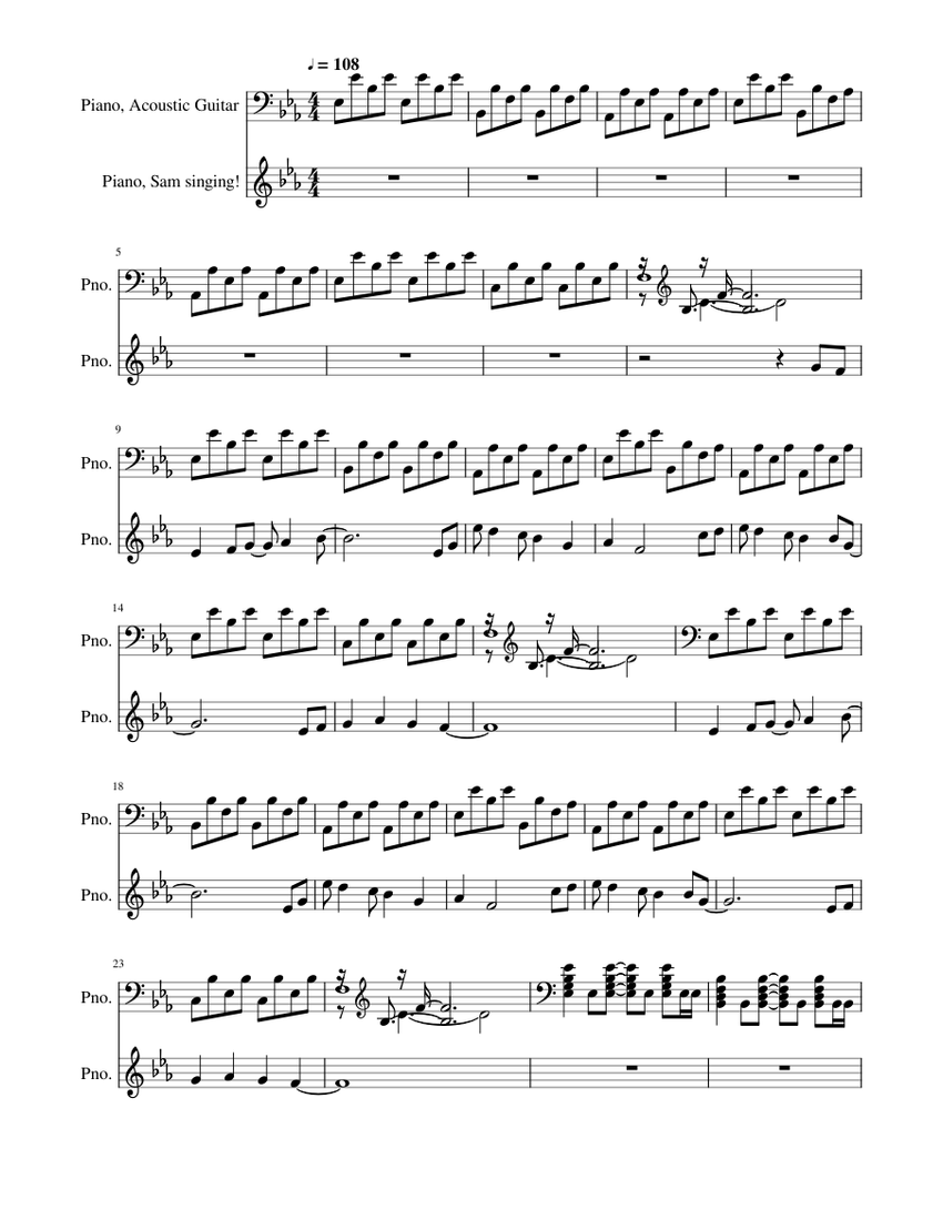 "Bones" - Sam Tabor MIDI Transcription (By: CynicalAxiom (On Soundcloud ...