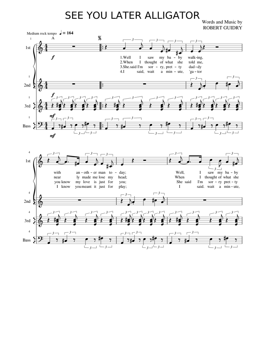 See You Later Alligator - piano tutorial