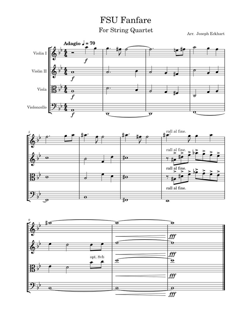 Pregame Fanfare – FSU Marching Chiefs FSU Pregame Fanfare Sheet music ...