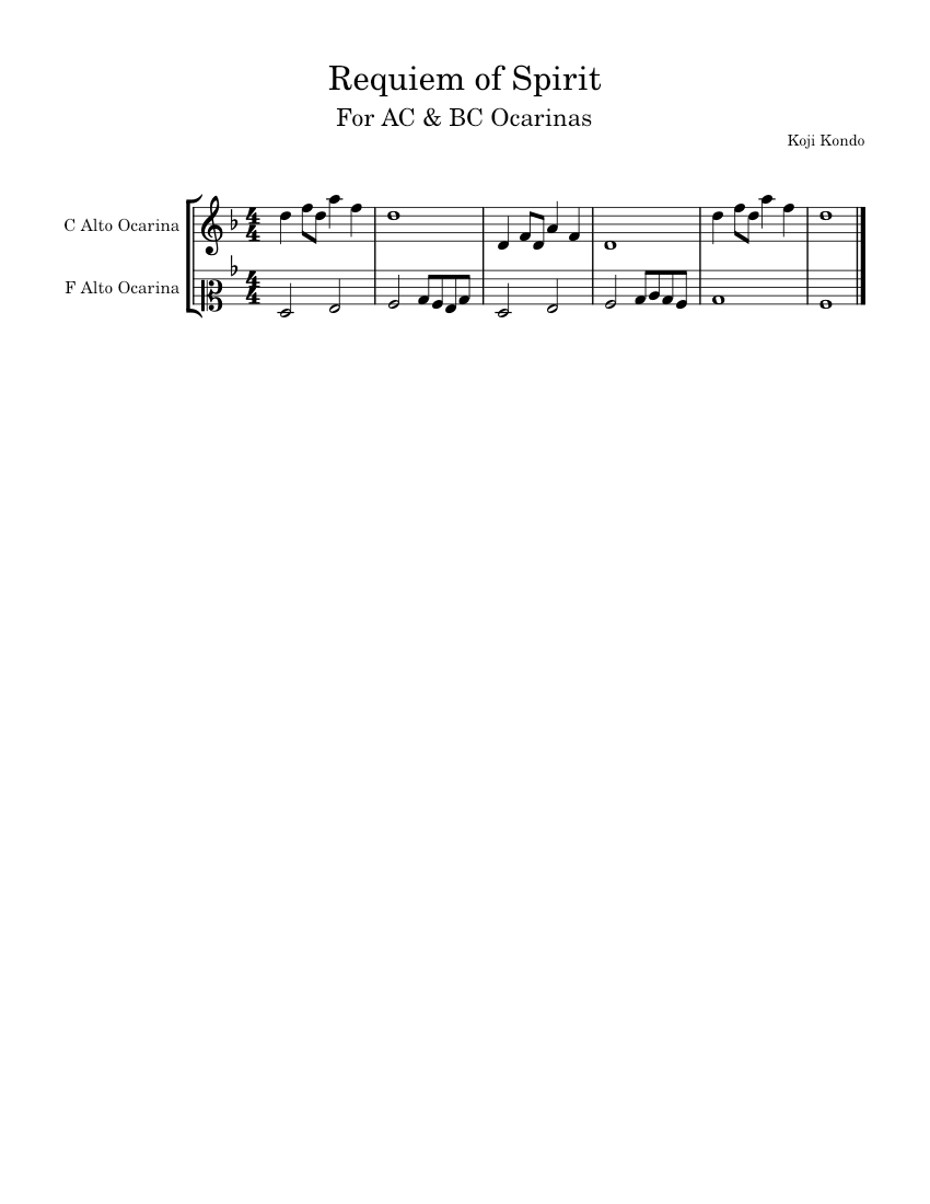 Requiem of Spirit - The Legend of Zelda: Ocarina of Time – Koji Kondo ...