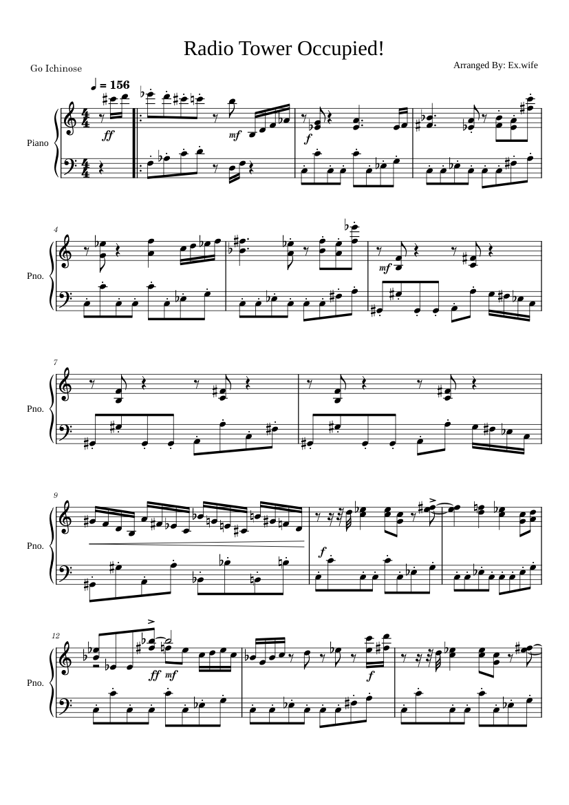 Team Rocket Radio Tower - Pokemon GSC – Junichi Masuda Sheet music for ...