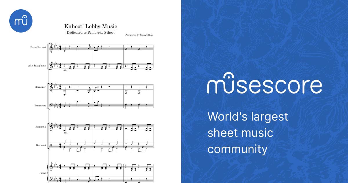 Kahoot! Lobby Theme – Alf Inge Wang Kahoot! Lobby Theme Sheet music for ...