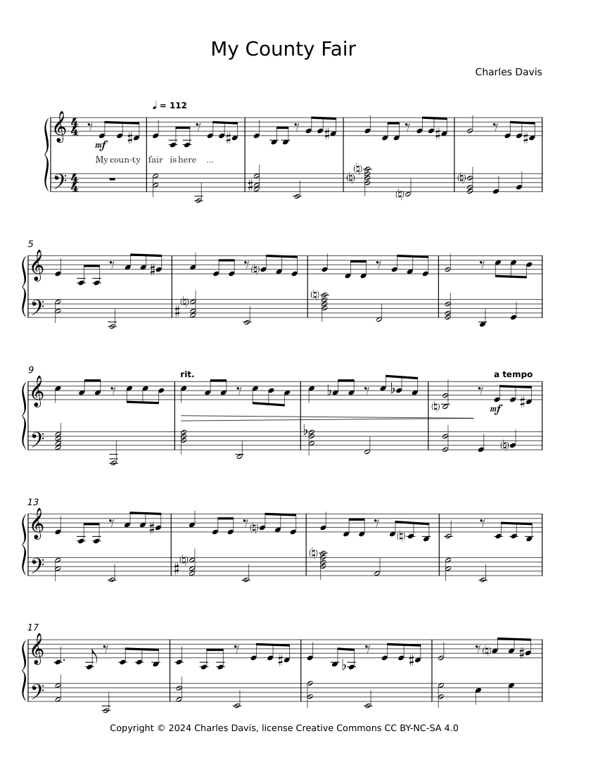 County Fair Sheet music for Piano (Solo) Easy | Musescore.com