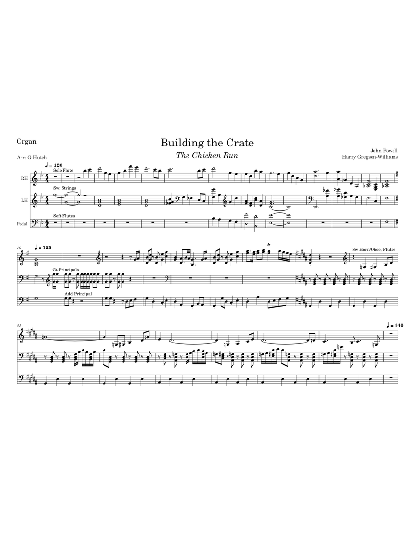 Building the Crate – John Powell, Harry Gregson-Williams Sheet music ...