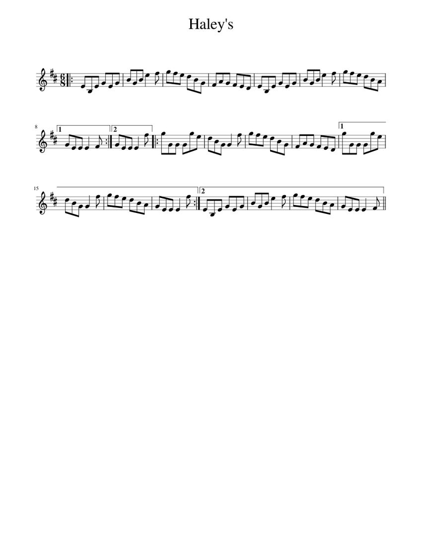 Haley's Sheet music for Piano (Solo) Easy | Musescore.com