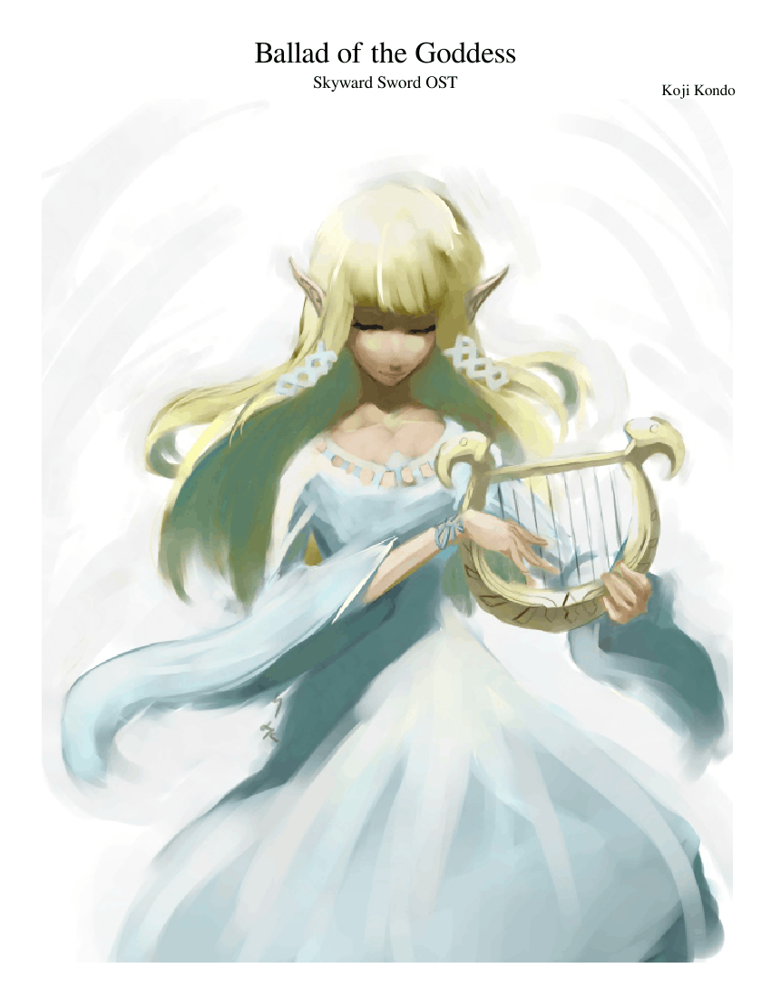 Ballad of the Goddess (Feedback Ver., not close to done) Sheet music for Piano, Vibraphone ...