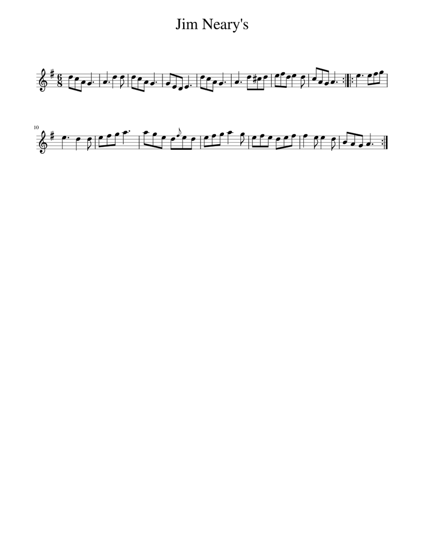 Jim Neary's Sheet music for Piano (Solo) | Musescore.com