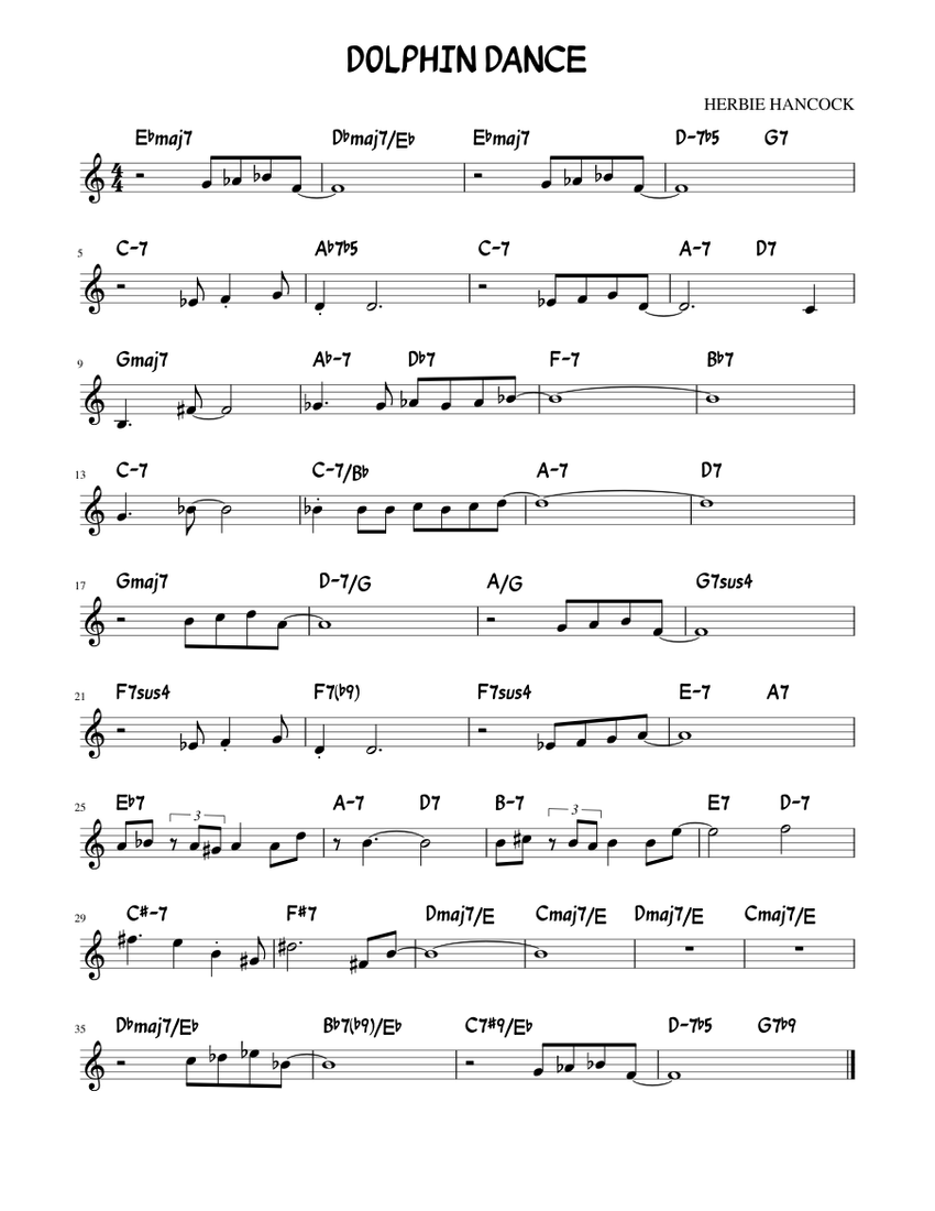DOLPHIN DANCE Sheet music for Piano (Solo) | Download and print in PDF ...