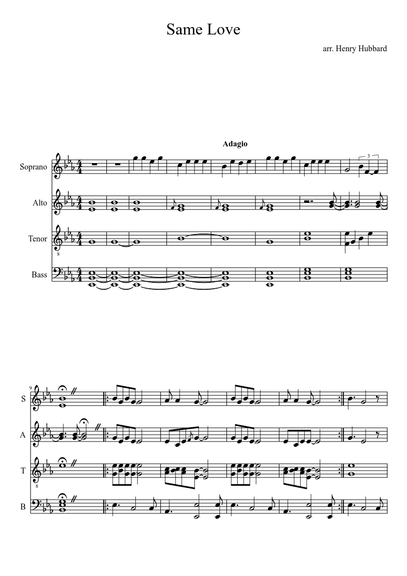 Same Love Sheet Music