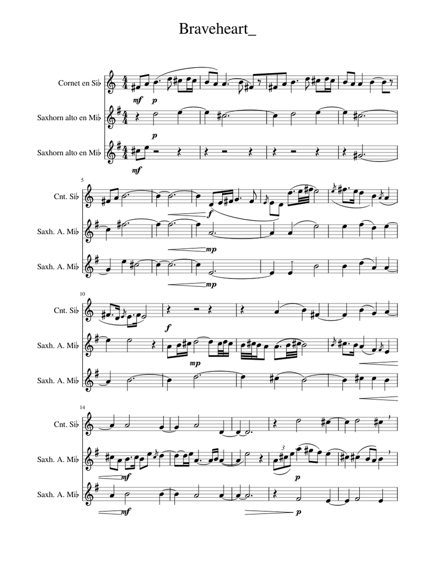 Braveheart_ - piano tutorial