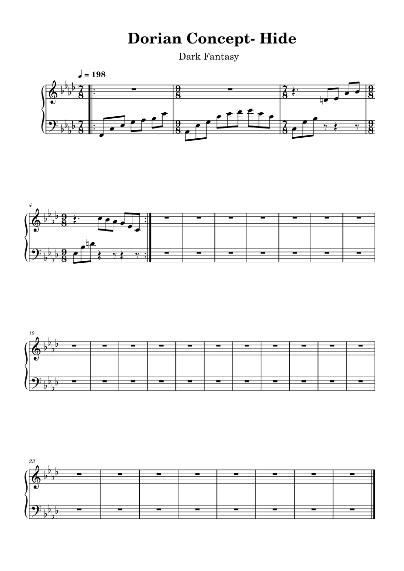 Hide (Fooling Around On Yamaha CS01) – Dorian Concept Sheet Music for Piano (Solo) Easy ...