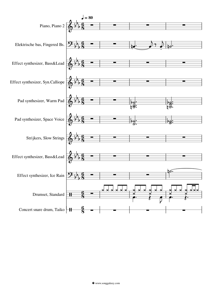 Vangelis Ask the mountains Sheet Music for Piano, Snare drum, Bass guitar, Drum group & more ...