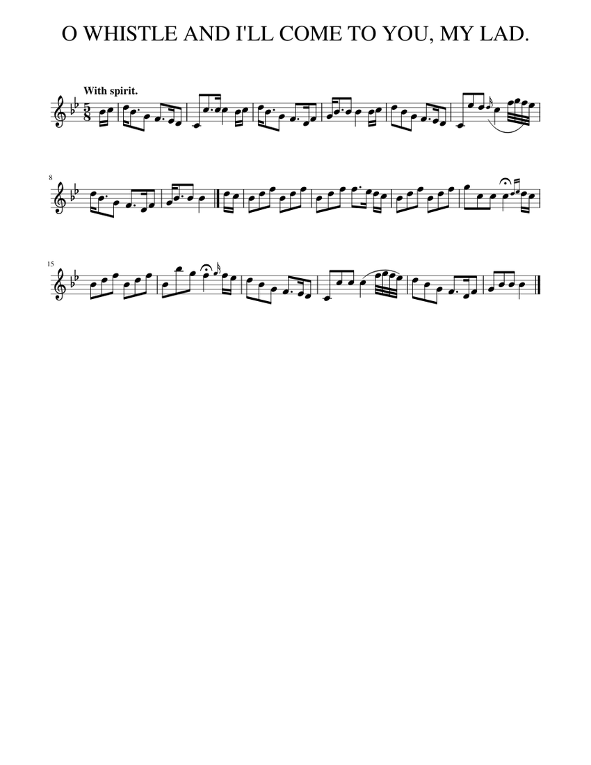 O WHISTLE AND I'LL COME TO YOU, MY LAD. - piano tutorial