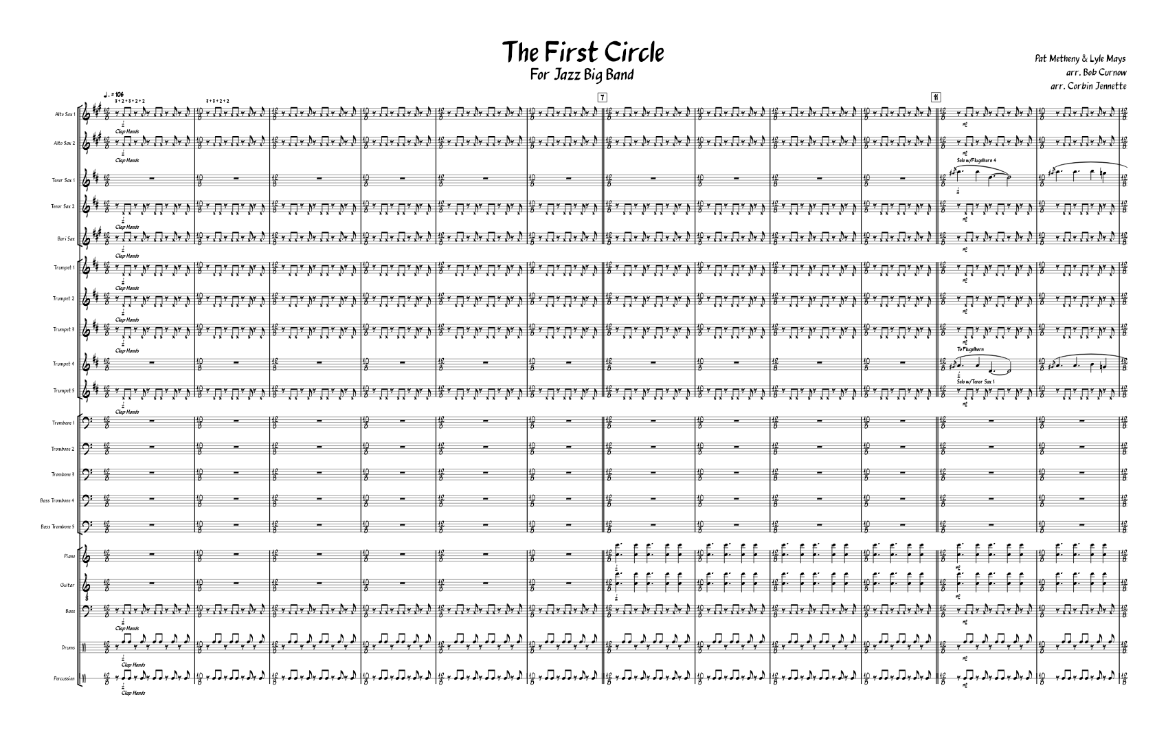 The First Circle – Pat Metheny Sheet Music with Chords for Piano ...