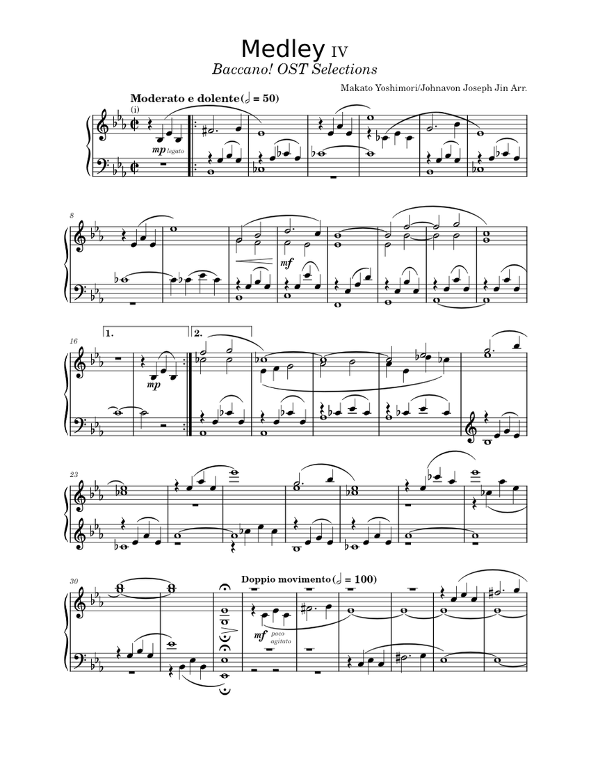Medley IV ~ Baccano OST Selections – Makato Yoshimori Medley IV Baccano ...