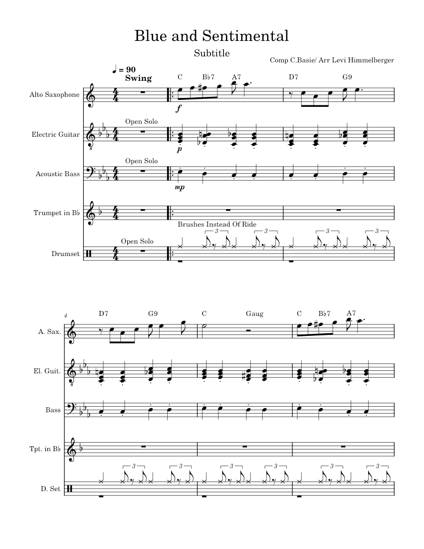 Blue And Sentimental – Nat King Cole Blue and Sentimental Sheet music ...