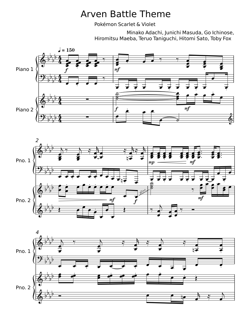 Pokémon Scarlet & Violet - Arven Battle - Misc Computer Games Sheet ...