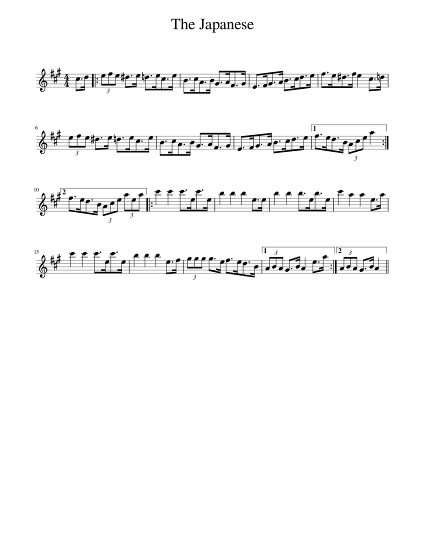 The Japanese Sheet music for Piano (Solo) | Musescore.com