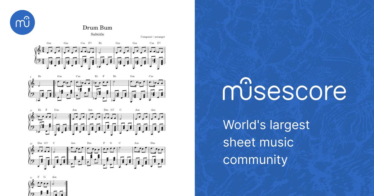 Drum Bun – Ștefan Nosievici Sheet music for Piano (Solo) Easy ...