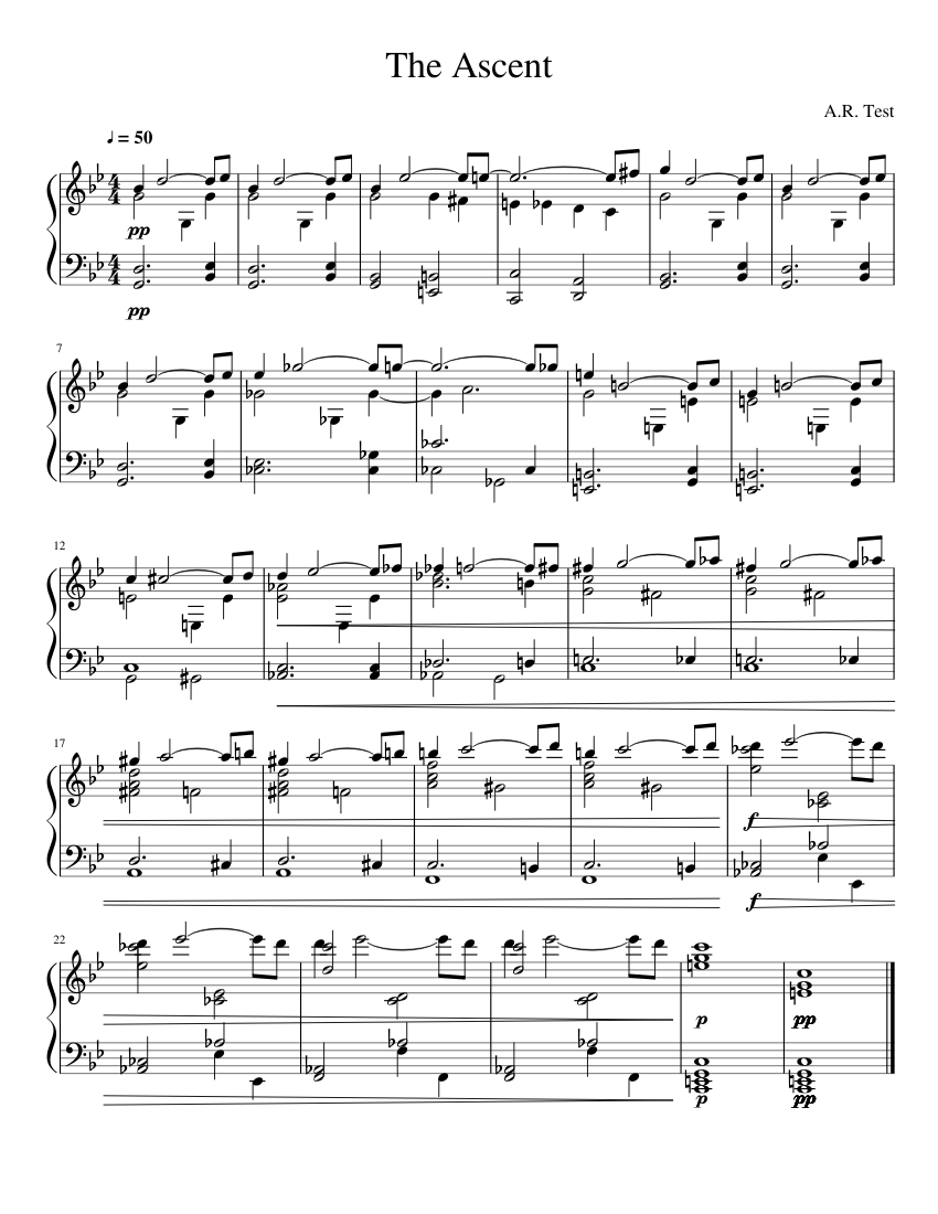 The Ascent Sheet music for Piano (Solo) | Musescore.com