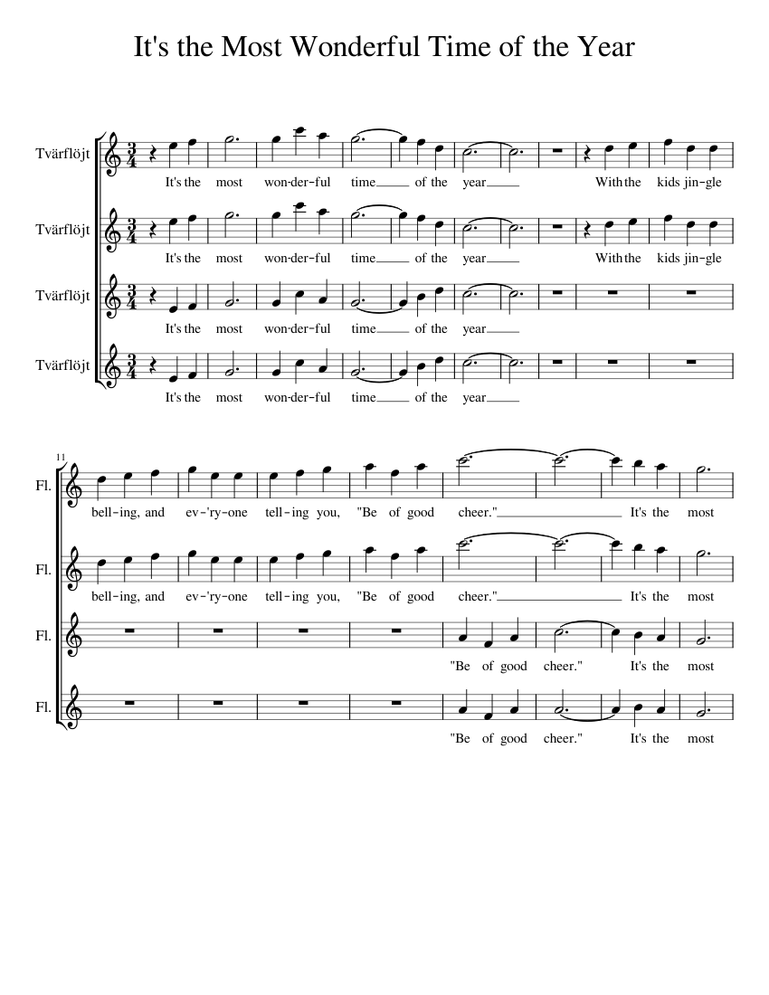 Its_the_Most_Wonderful_Time_of_the_Year - piano tutorial