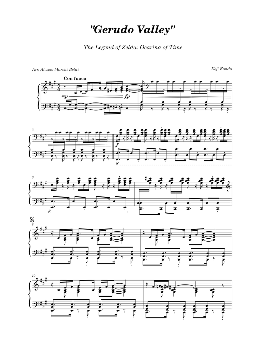 Gerudo Valley – Koji Kondo Gerudo Valley (The Legend of Zelda: Ocarina ...