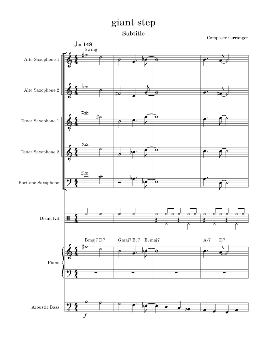 Giant Steps giant steps Sheet music | Musescore.com