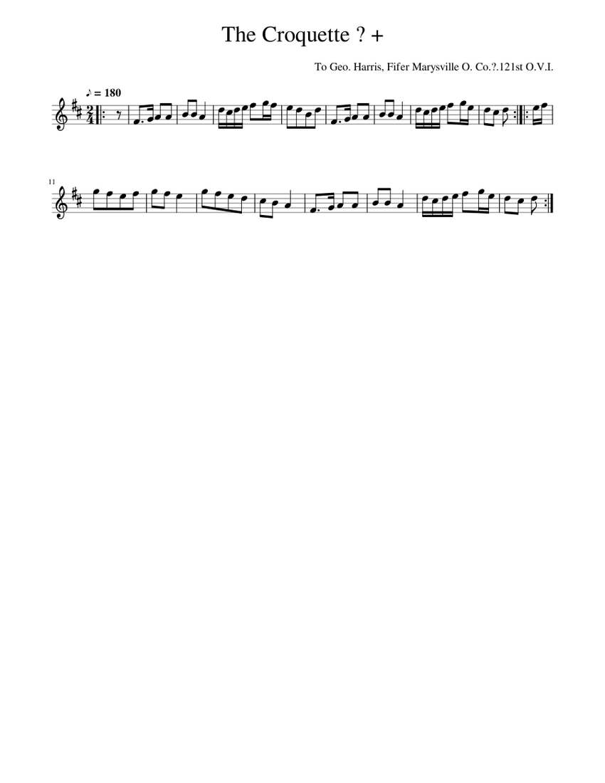 The Croquette ? + Sheet music for Piano (Solo) | Musescore.com