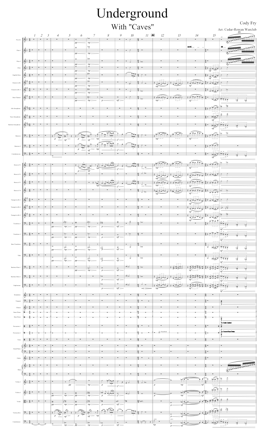 Caves and Underground – Cody Fry - 4.0 Sheet Music with Chords for ...