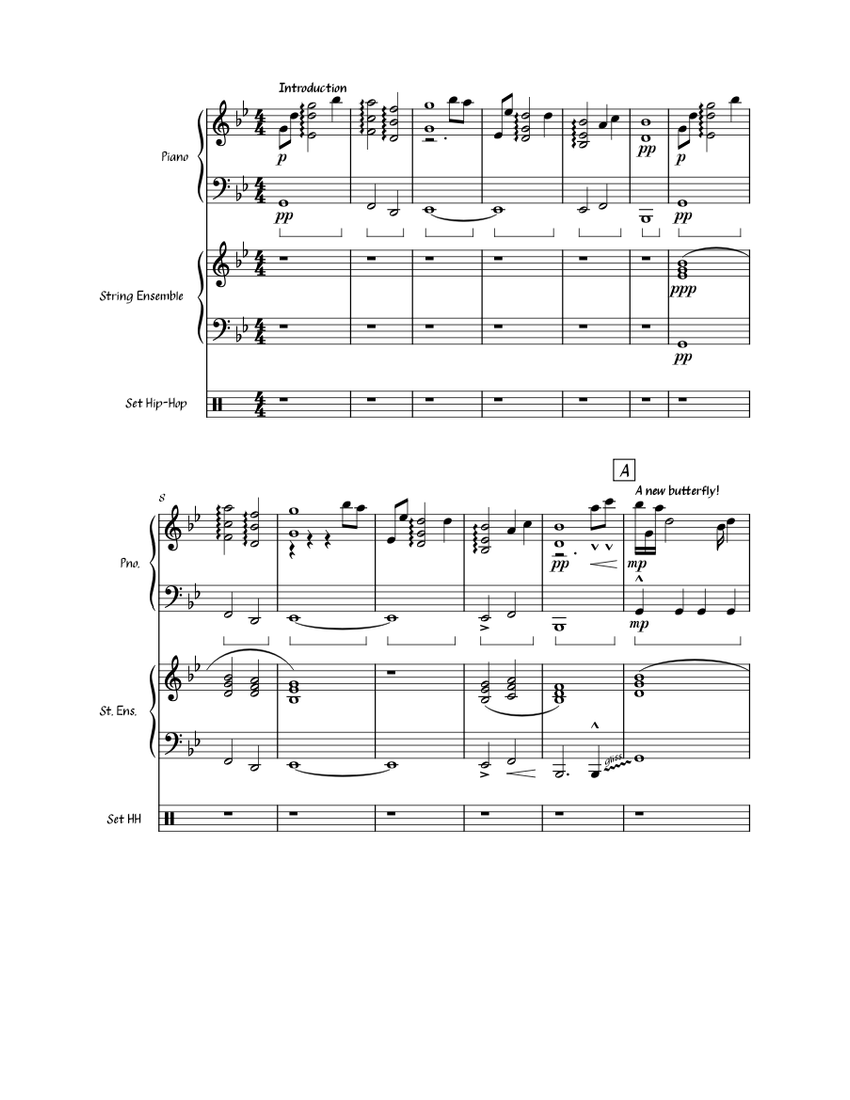 Metamorfosis Sheet music for Piano, Strings group (Solo) | Musescore.com