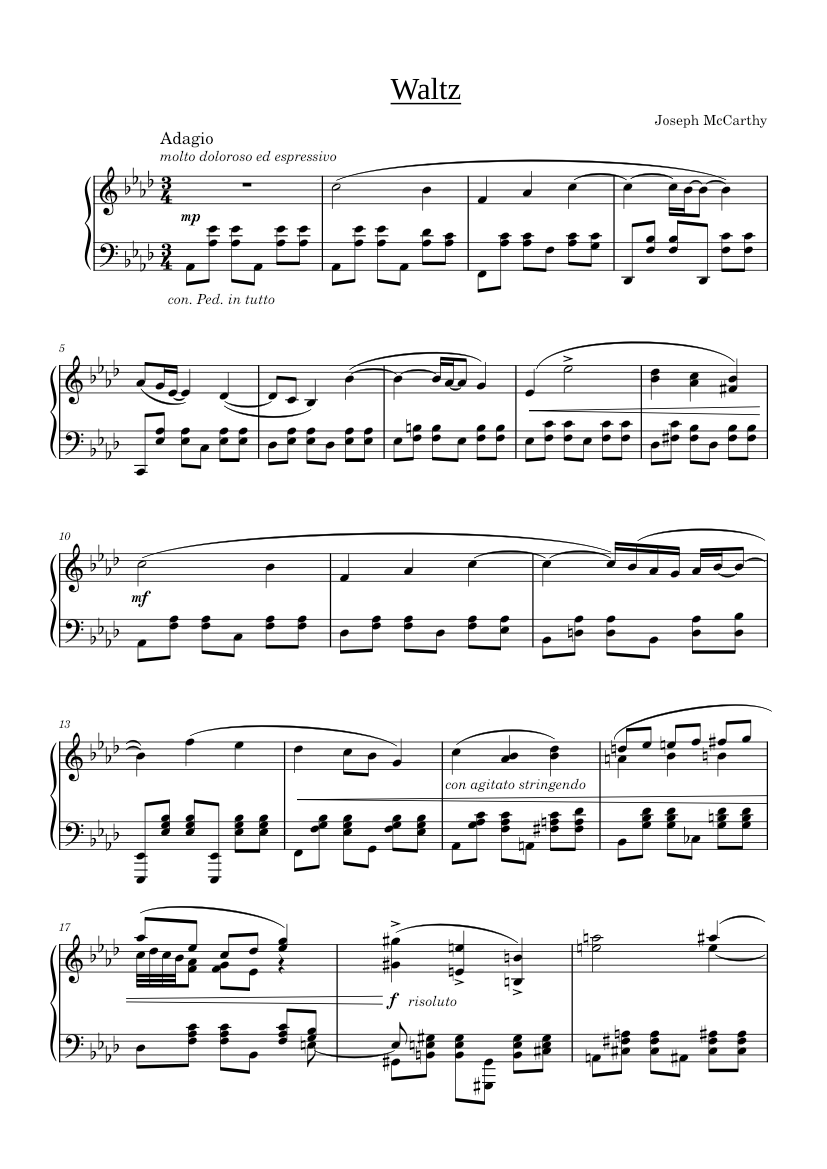 Waltz Sheet music for Piano (Solo) | Musescore.com