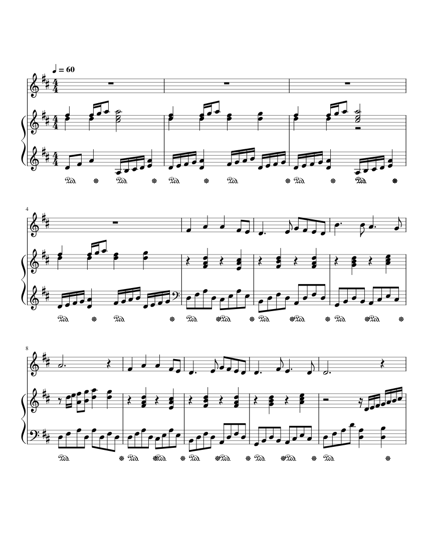 As the deer Sheet music for Piano, Violin (Solo) | Musescore.com