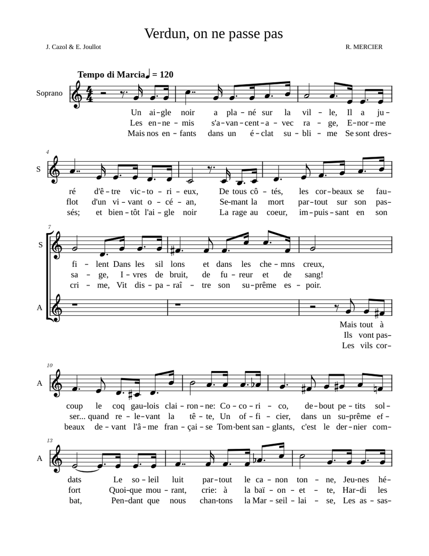 Verdun, on ne passe pas – R. Mercier R. Mercier Verdun, on ne passe pas ...