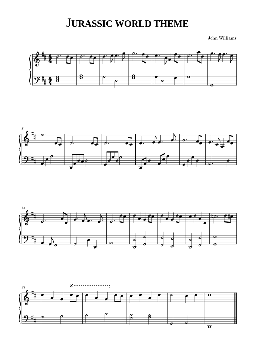 Jurassic World Theme – John Williams JURASSIC WORLD THEME – John ...
