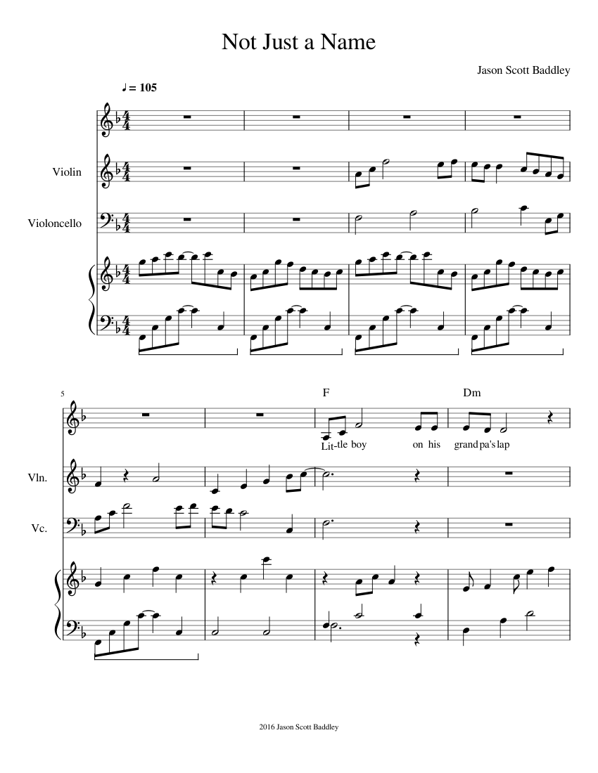 Not Just a Name - piano tutorial