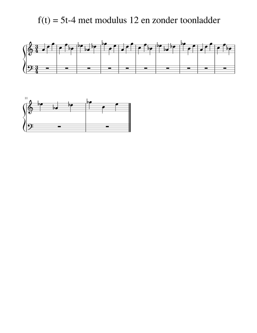 partituur 3 Sheet music for Piano (Solo) | Musescore.com