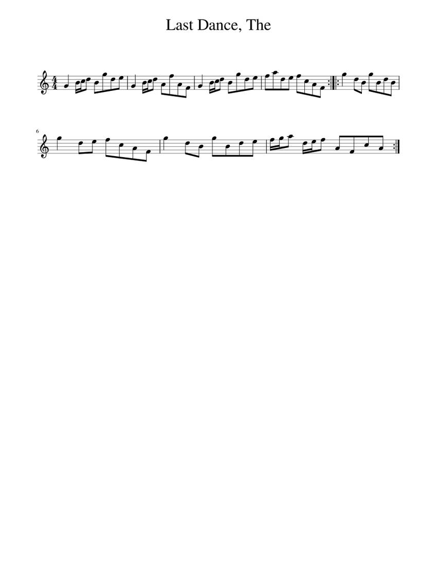 The Last Dance Sheet music for Piano (Solo) Easy | Musescore.com