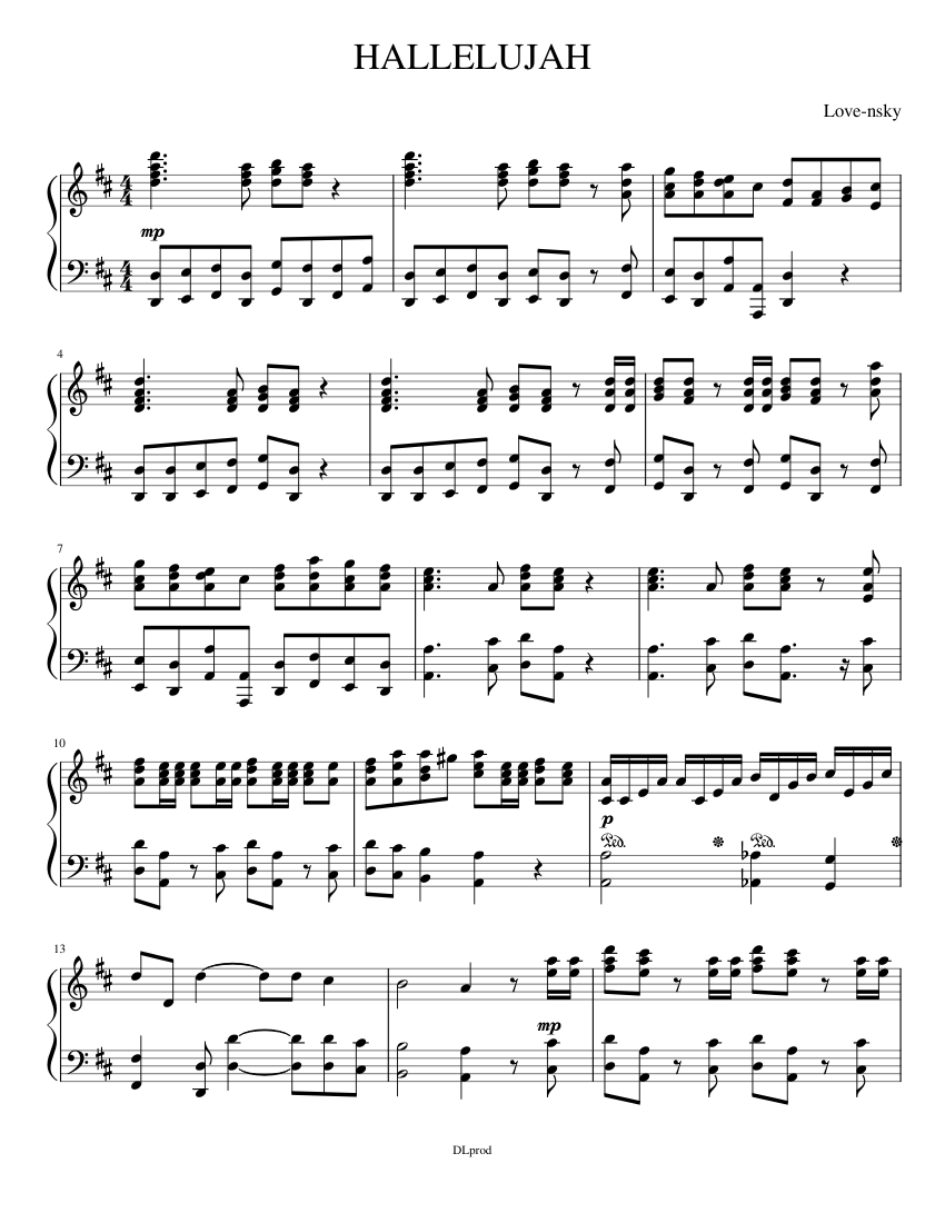HALLELUJAH Handel MESSIAH Sheet music for Piano (Solo) | Musescore.com