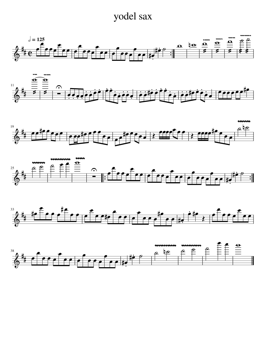Hocus pocus – Focus Sheet music for Saxophone tenor (Solo) | Musescore.com