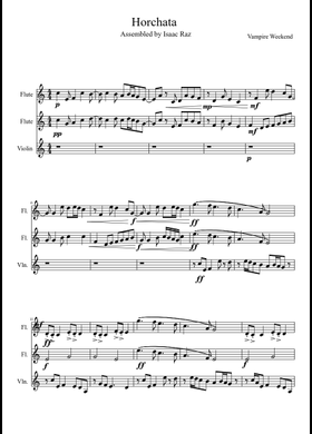 Horchata Vampire Weekend