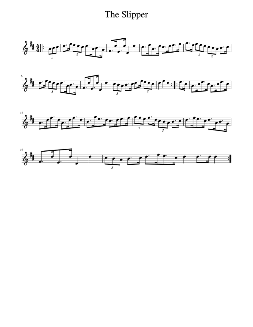The Slipper Sheet music for Piano (Solo) | Musescore.com
